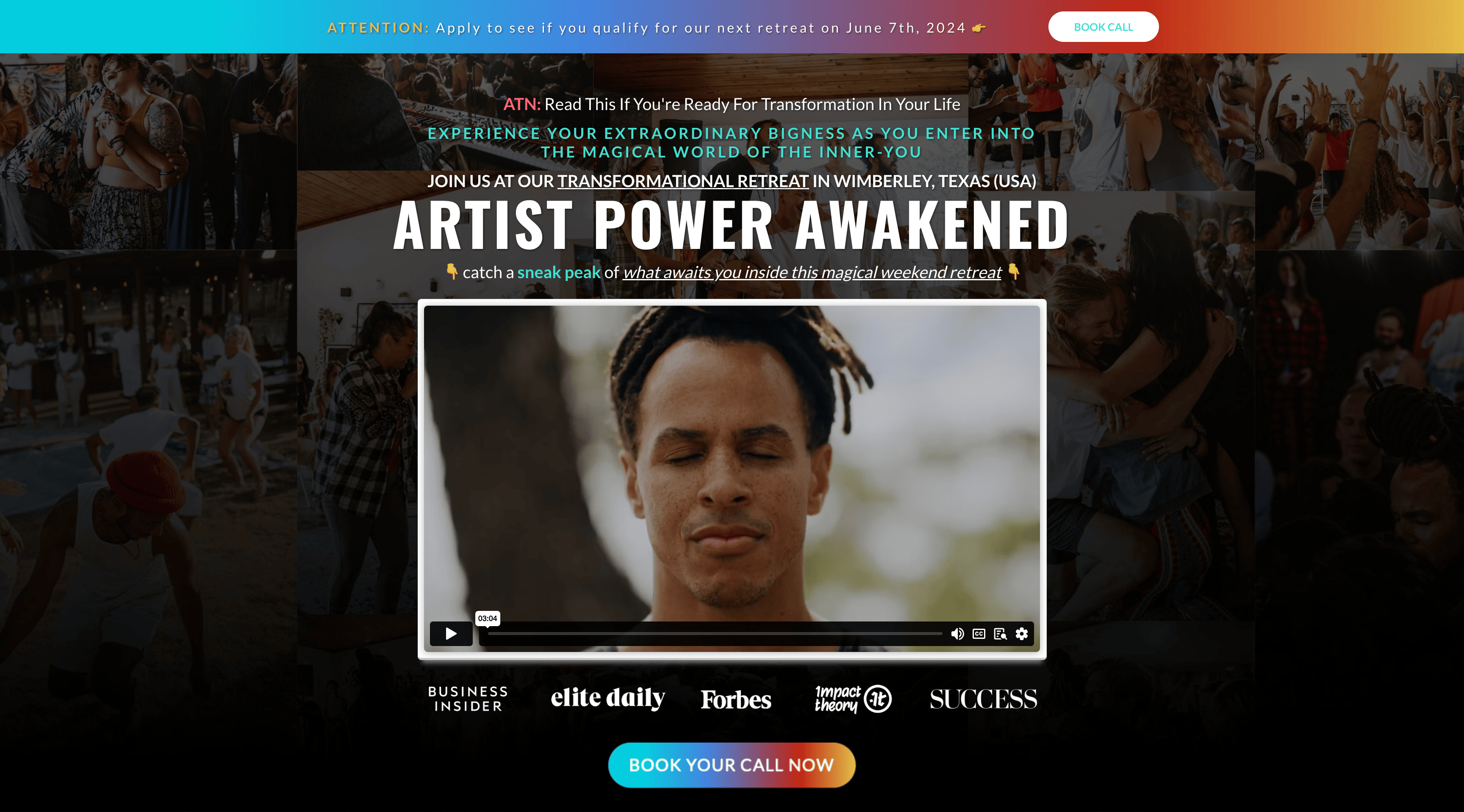 [Apply Today] Join us at the Artist Power Awakened Retreat with Garrain ...